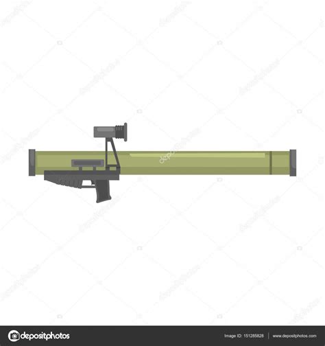 안티 탱크 로켓 추진 수류탄 발사기 바주카 포 군사 무기 벡터 일러스트 레이 션 스톡 벡터 ©topvectors 151285828