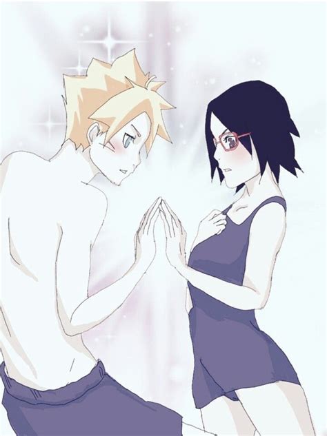 Pin Auf Bourto X Sarada Naruto Bilder Naruto