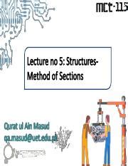 Lecture Trusses Method Of Sections Pdf TODAY S LECTURE Structures Trusses Method Of