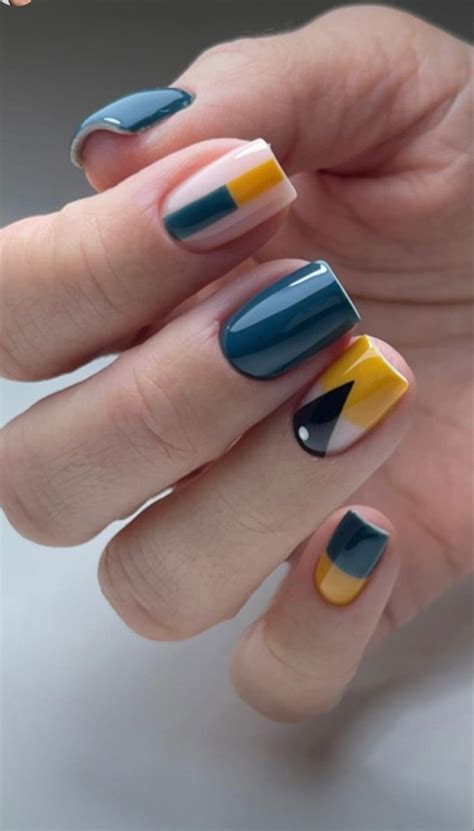 Colorful Summer Nails Beach Umbrella Inspired Nail Design With Playful