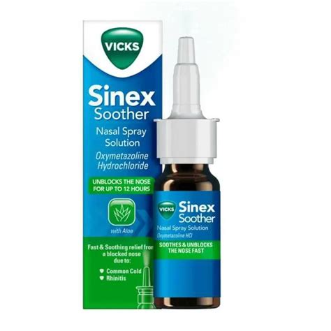 Vicks Sinex Soother Nasal Spray Solution 15ml Easymeds Pharmacy