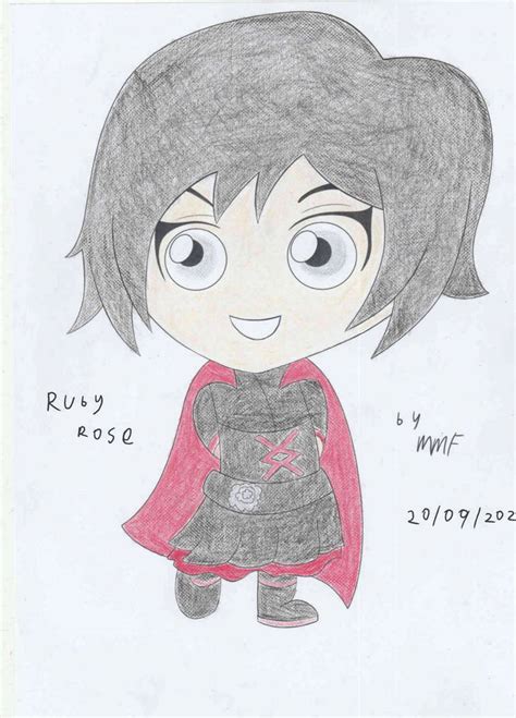 Chibi Ruby Rose Traditionally Coloured By Mattanzamfedora On Deviantart