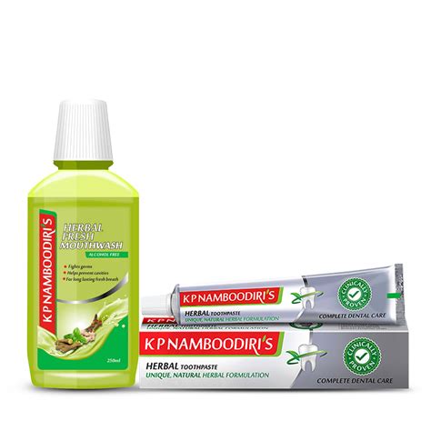 Herbal Toothpaste 150gm And Herbal Fresh Mouthwash 250ml Combo K