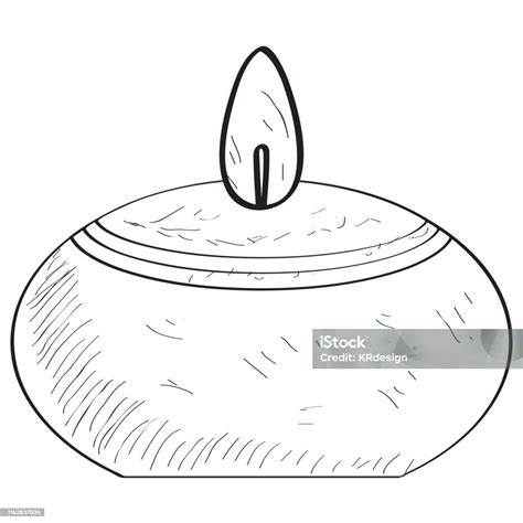 Sketsa Lilin Ilustrasi Stok Unduh Gambar Sekarang Api Api Fenomena Alam Cahaya