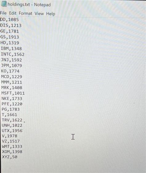 solved the question and the txt file contents for it are