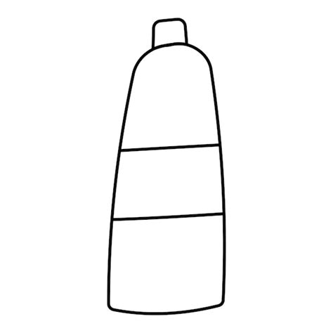 Premium Vector Linear Element Bottle For Liquid Plastic Glass