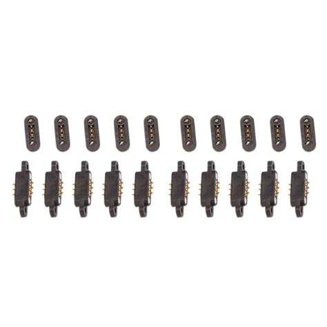10 Pairs Spring Loaded Magnetic Pogo Pin Connector 3 Positions Magnets