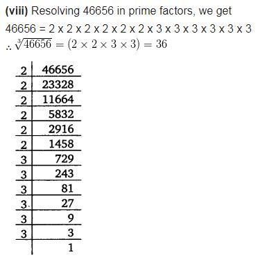Find The Cube Root Of Each Of The Following Numbers By Prime Factorisation Method I