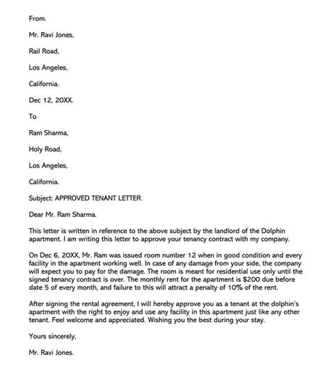 Letter To Landlord To Rent Property For Your Needs Letter Template