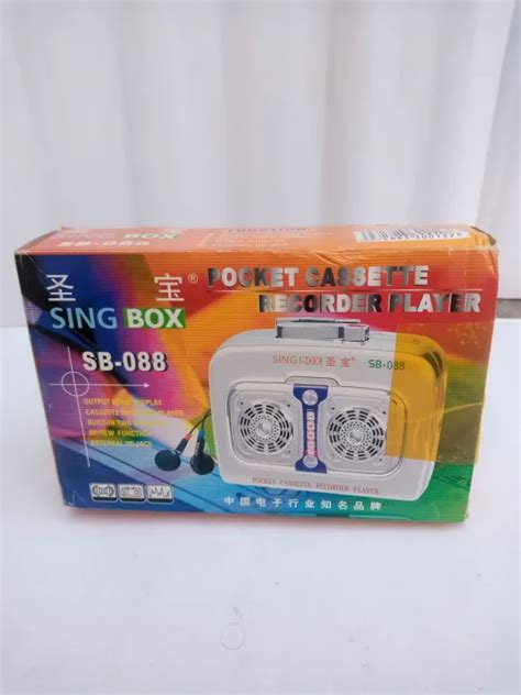 Cassette Player Pocket Size Box Pack Walkman Input 2xaa Cells Antique And Vintage Product Built