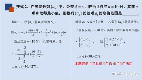 高中数学：数列中的最值问题例题 解析 知乎