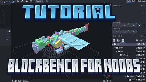 Blockbench For Noobs Modeling Basics How To Create Custom Models Youtube