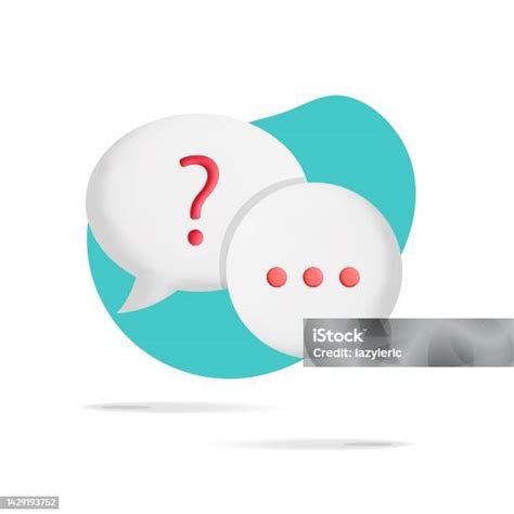 3d 벡터 질문 기호 및 음성 거품 아이콘 디자인에 대한 점 답변 3차원 형태에 대한 스톡 벡터 아트 및 기타 이미지 3차원 형태 Brand Name Online