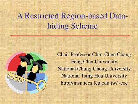 a restricted region based data hiding scheme ppt download