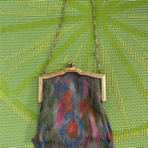 Bags Vintage 190s Mini Mesh Purse With Clasp Chain Poshmark