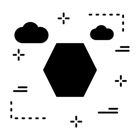 Vector Heptagon Geometric Shape Icon 615883 Vector Art At Vecteezy