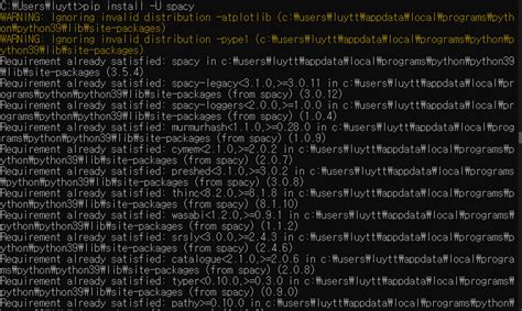 Solution Pip Install Spacy