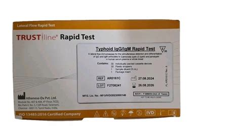 Typhoid Rapid Test Kits At ₹ 30 Piece Serology Kits In New Delhi Id 2855439052791