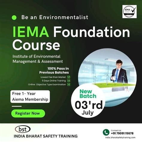 Iema Foundation Certificate In Environmental Management Most Demanded