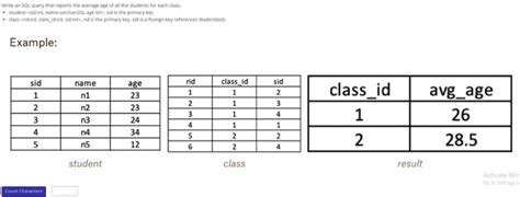 Solved Write An Sql Query That Reports The Average Age Of All The