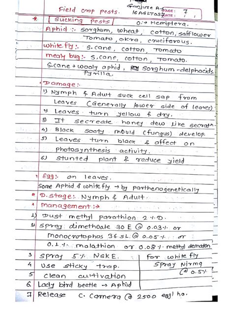 Ento 354 Handwritten Short Notes Pdf