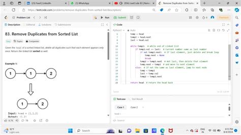 📅day 63 Of My 100daysofcode Challenge In Dsa Python On Leetcode 👨‍💻 Lakshmi Likhitha Sanagapalli