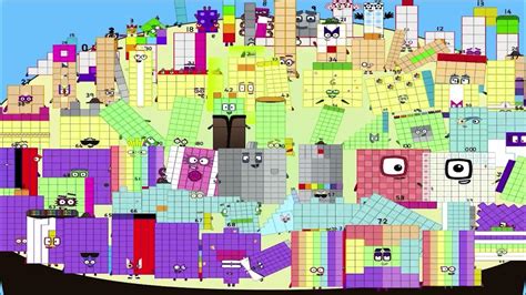 Numberblock Band 1 100 Version 02 Remix L Number Blocks Creator 02