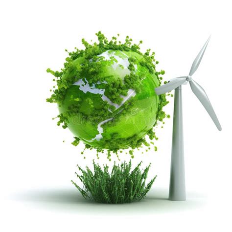 Powering The Future Embrace The Sustainable Energy Concept Generative Ai Stock Illustration