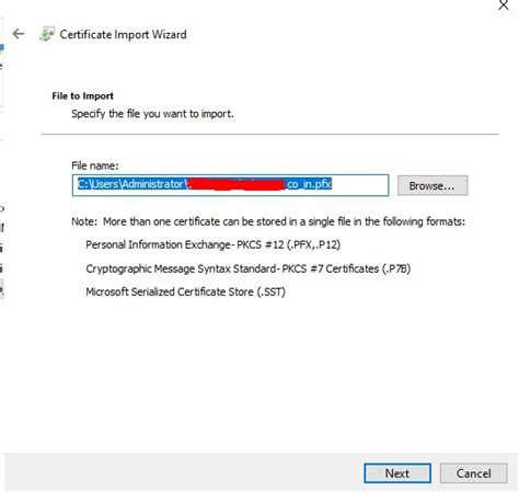 Installing An Ssl Certificate Pfx File On Iis On A Windows Server