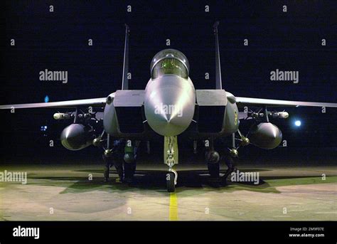 011017 F 0308n 443 [complete] Scene Caption At Night An F 15e Strike