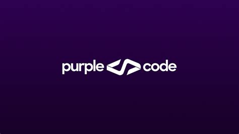 Purple Code Brand Identity Behance
