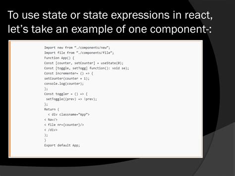 PPT REACT STATE PowerPoint Presentation Free Download ID
