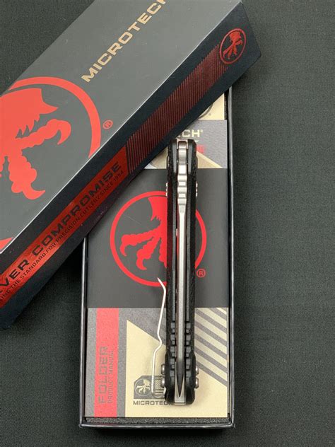 Microtech Msi Ram Lok S E Stonewash Tri Grip Polymer Black Australian Knife Sales