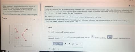Solved Component Notation Some Problems In Mastering Physics