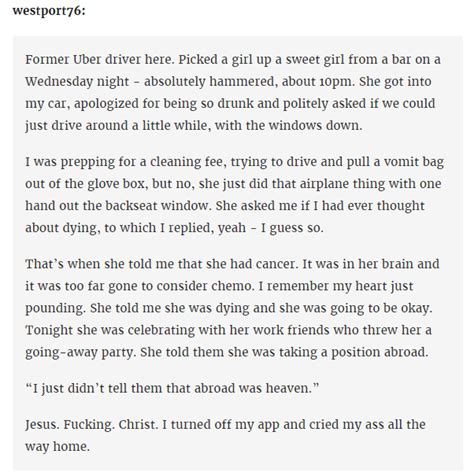 When An Uber Driver Picked Up This Girl From A Bar He Had No Idea Her