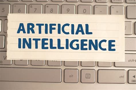 Premium Photo Artificial Intelligence Text Written On Paper Against Computer Keyboard Life And