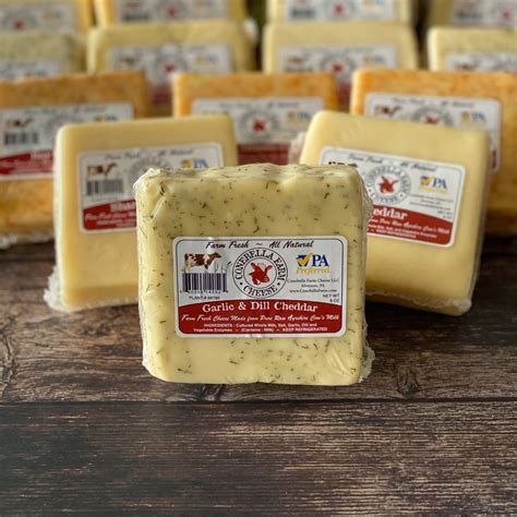 Garlic And Dill Cheddar Conebella Farm