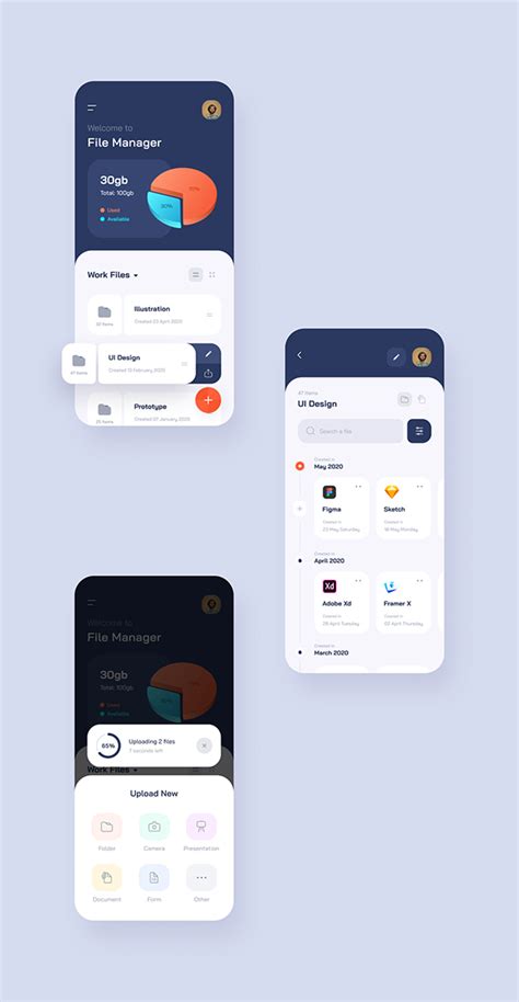 File Manager App Behance