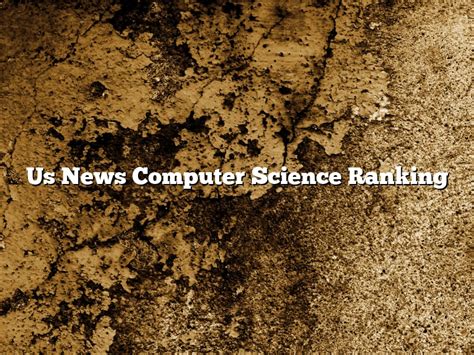 Us News Ranking 2024 Data Science Ranking Ilyse Theresina