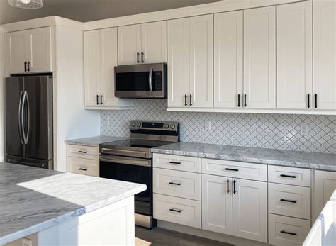Coastal White Shaker Cabinets Tagged End Panels