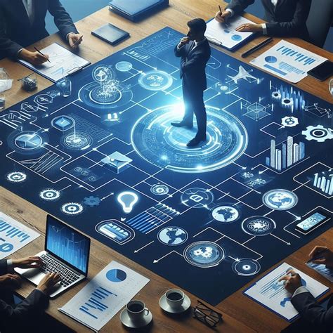 A Man Stands In Front Of A Board That Says Quot Business Quot Premium