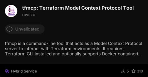 Tfmcp Terraform Model Context Proto · Lobehub