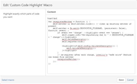 Custom Code Highlight For Confluence Devpost