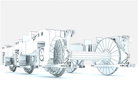 Chassis Train 3d Model