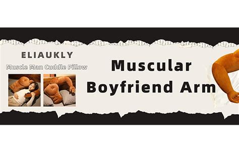 Muscle Man Cuddle Pillow Cute And Fun Hunky Husband Cuddle Companion