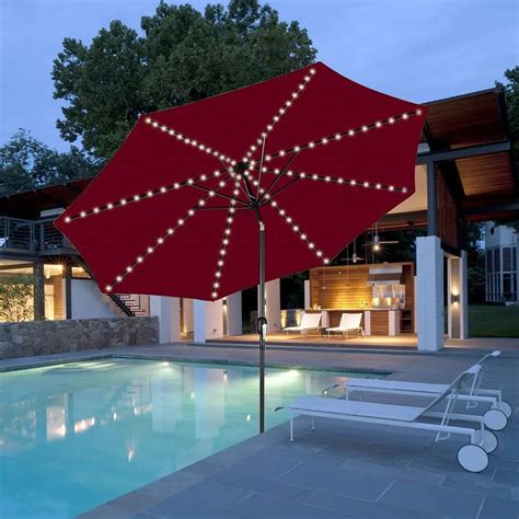 Patio Umbrella Lights Lighting Mode LED String Lights Battery Remote Control Umbrella
