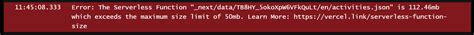 Vercel Serverless Function Size Limit Exceed By Reading Image Paths Of Local Directories