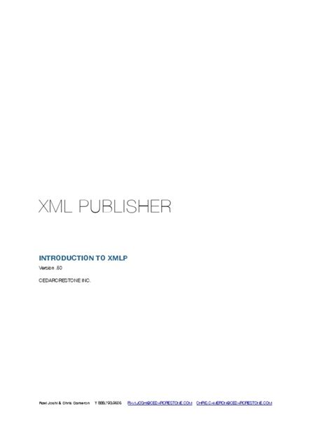 Xmlp Developmentguide Pdf Xml Application Software