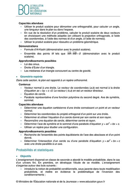 Programme ère Spé Math Python Lycée