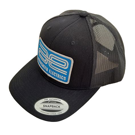 Associated Electrics Logo Trucker Hat Curved Bill Black Associated